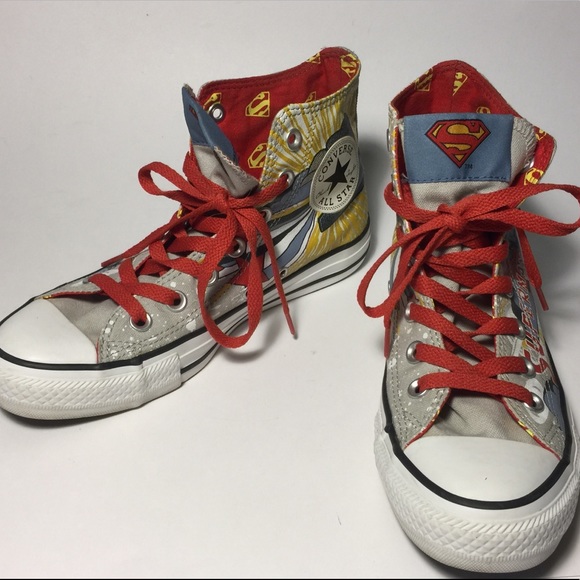 Converse | Shoes | Converse Chucks Dc Comics Superman High Top 45 | Poshmark